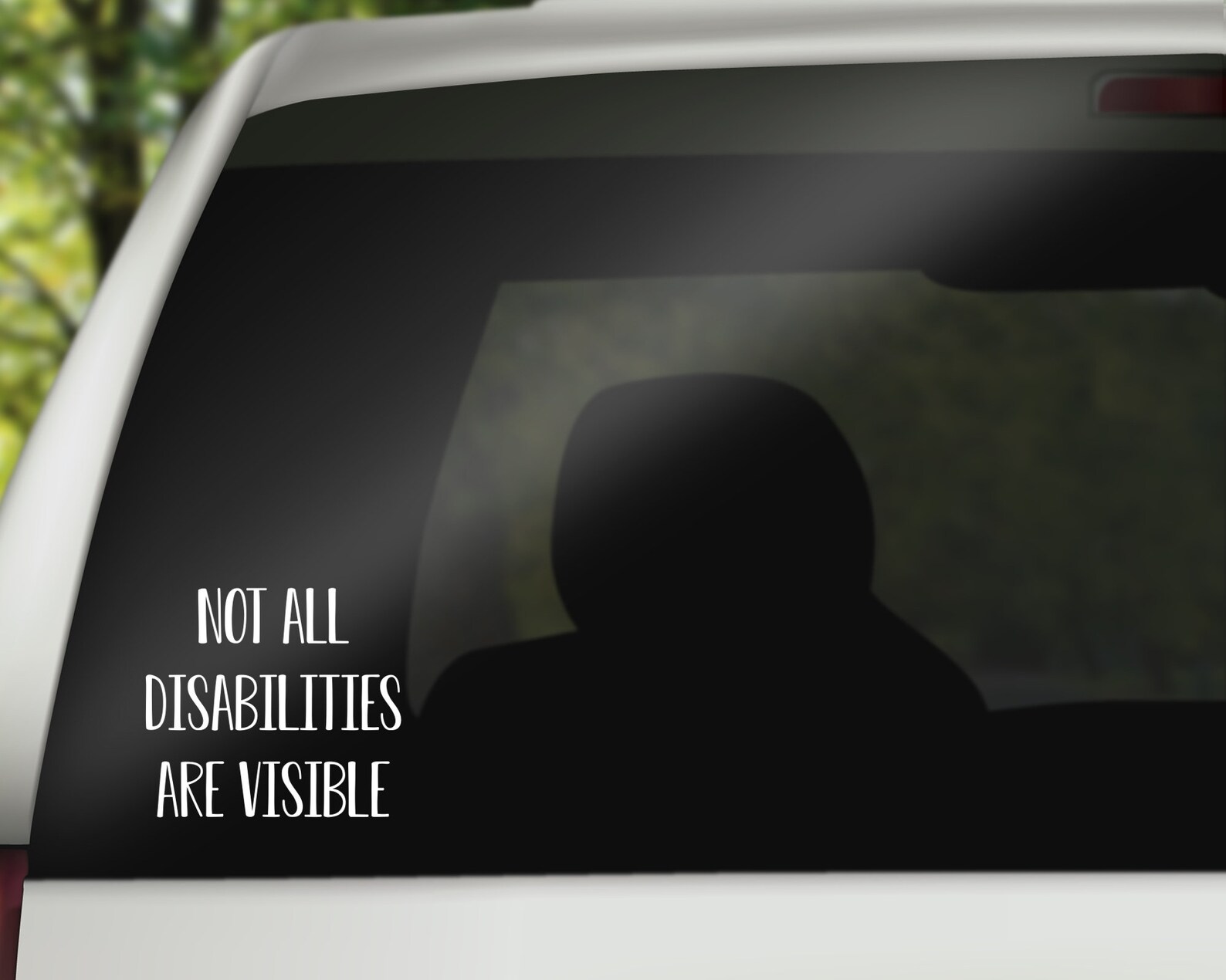 Not All Disabilities Are Visible Decal Spoonie Decal Not - Etsy