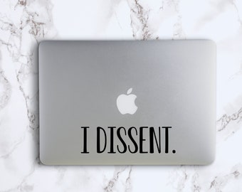 I Dissent Car Decal - Etsy