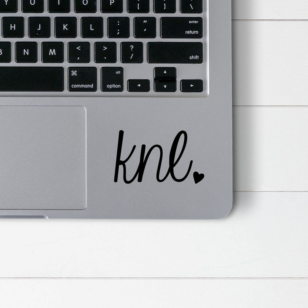 Cursive Monogram Initials Decal Yeti Tumbler Laptop - Etsy