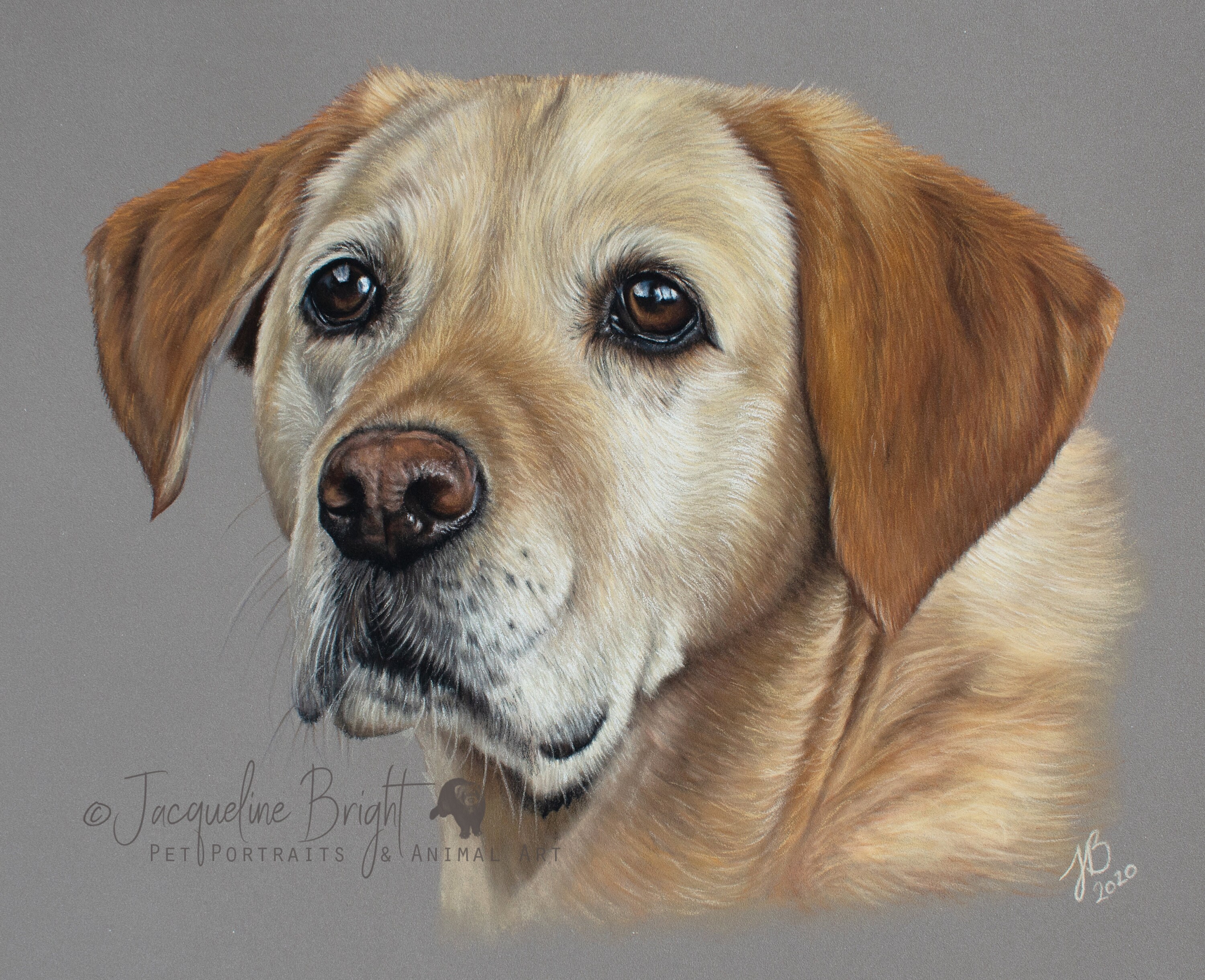 Custom Original Pet Portrait Hand Drawn in Pastels From Your Photos Dog ...