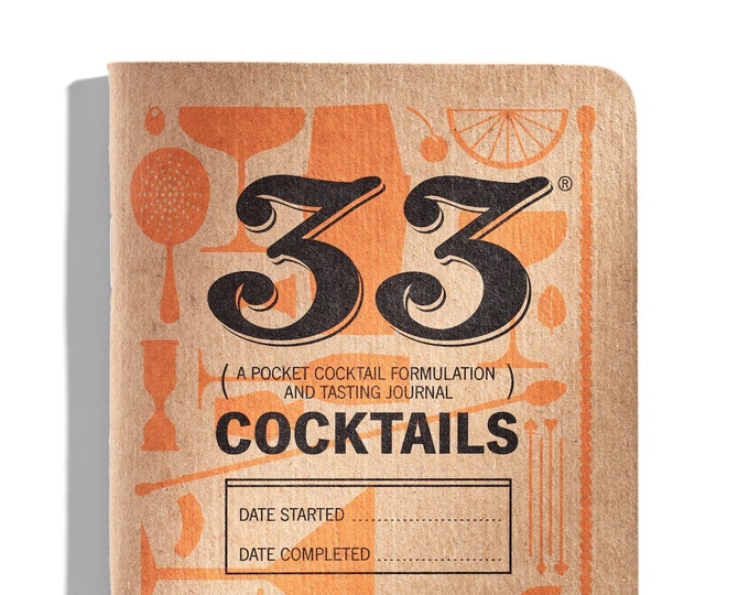 Original Cocktail Journal - 33 Cocktails Notebook and Diary - Etsy