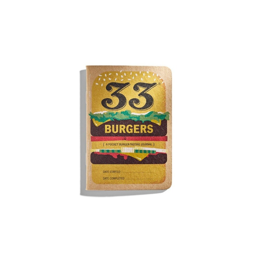 Original Burger Journal - 33 Burgers Notebook and Diary - Etsy