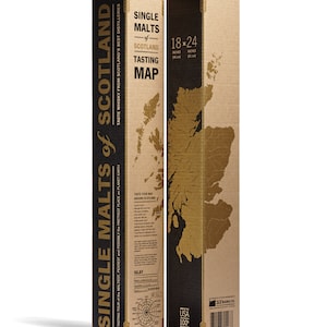 Single Malts of Scotland Whisky Tasting Map - Etsy