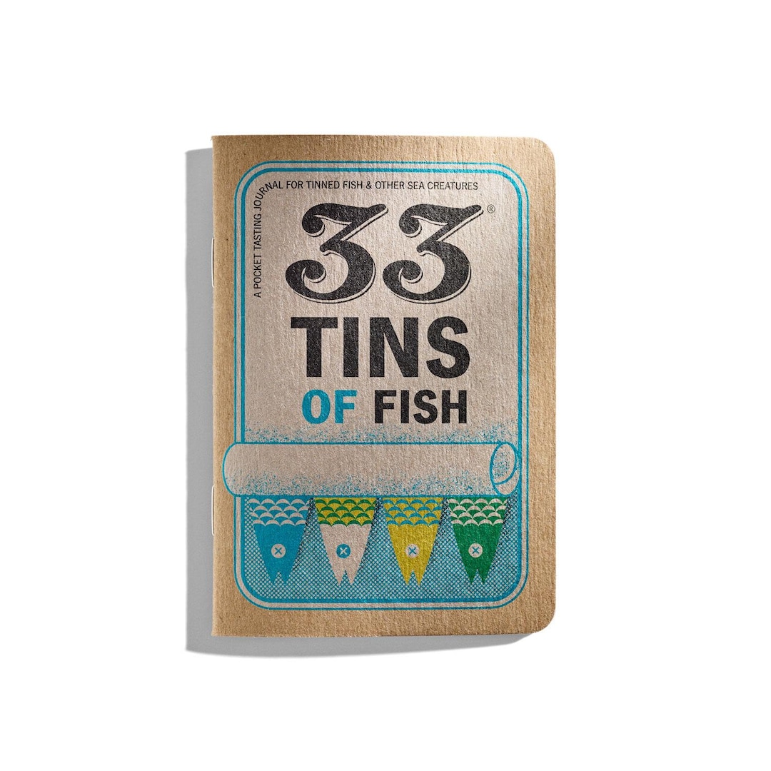 Original Tin Fish Journal • 33 Tins of Fish • notebook for Tinned Fish ...