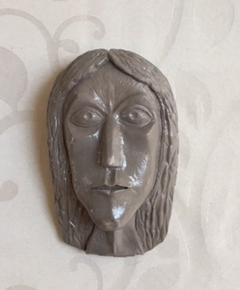Woman's Face"sculpture Earth Grey Venissee - Etsy
