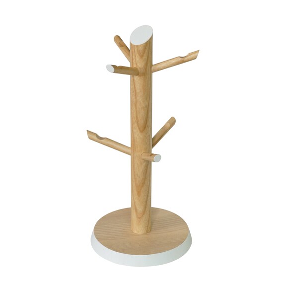 Ash Wood Mug Tree | Etsy