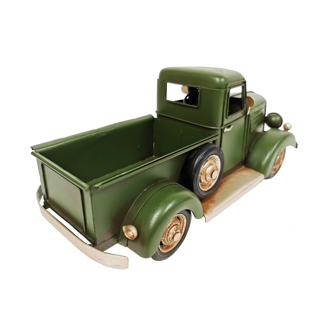 Green Vintage Pickup Truck Metal Model - Etsy