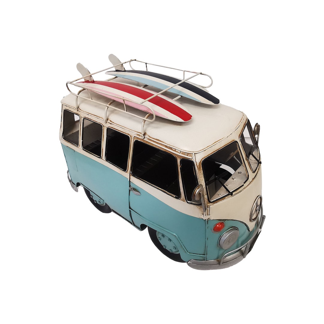 Oversized Vintage VW Bus Metal Model - Etsy