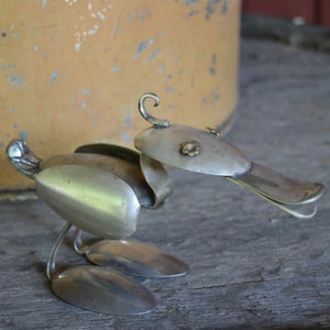 Spoon Duck Silverware Sculpture Silverplated Handmade - Art Beats - Etsy
