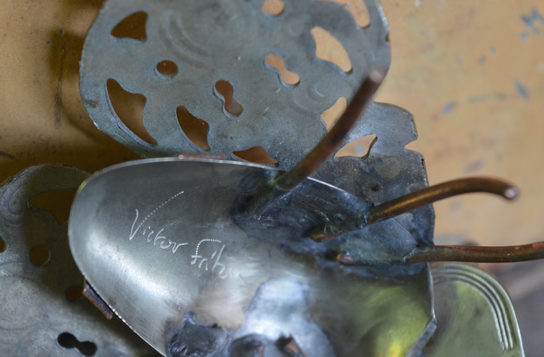 Spoon Bumble Bee Insect Bug Metal Silverware Sculpture - Etsy