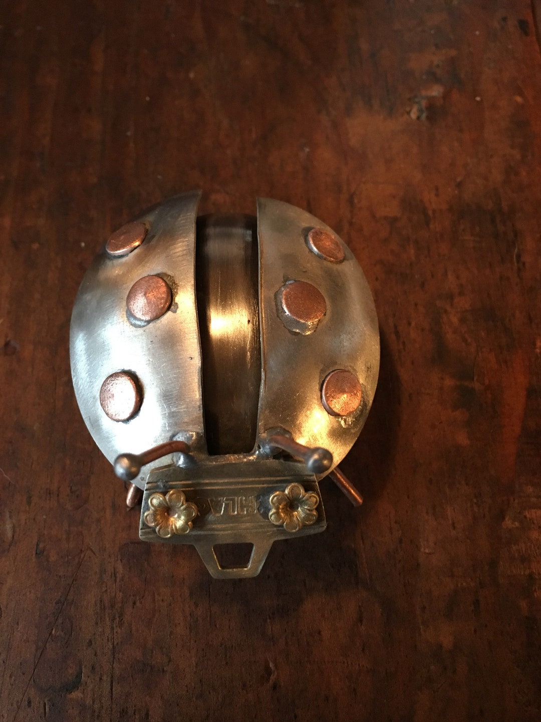 Spoon Ladybug Silverware Small Sculpture Silver Bug Spoon Metal Art ...