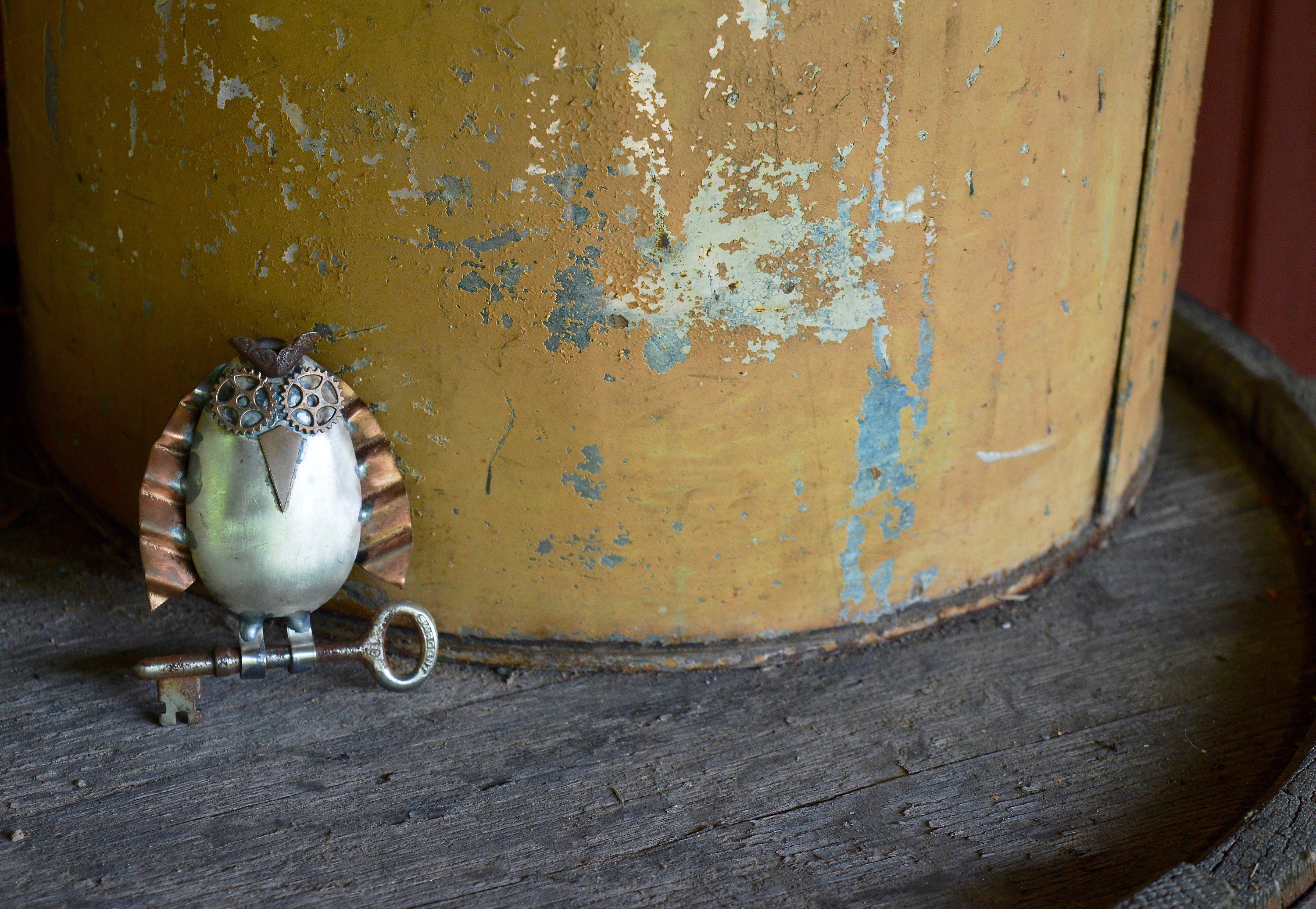 Owl Silverware Sculpture Wall Hanging Small Metal Silverware | Etsy