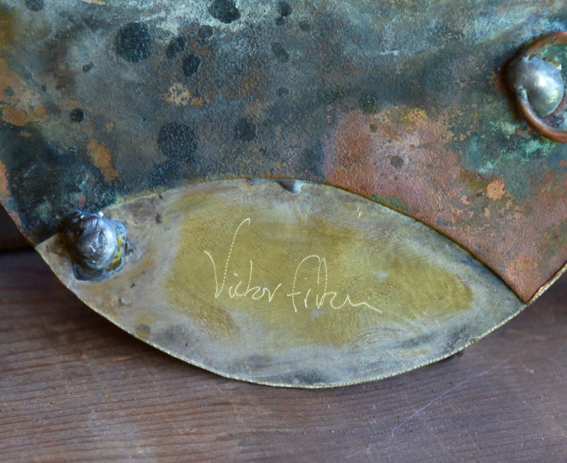 Moon Silverware Sculpture Vintage Silver Plated Tray Copper - Etsy