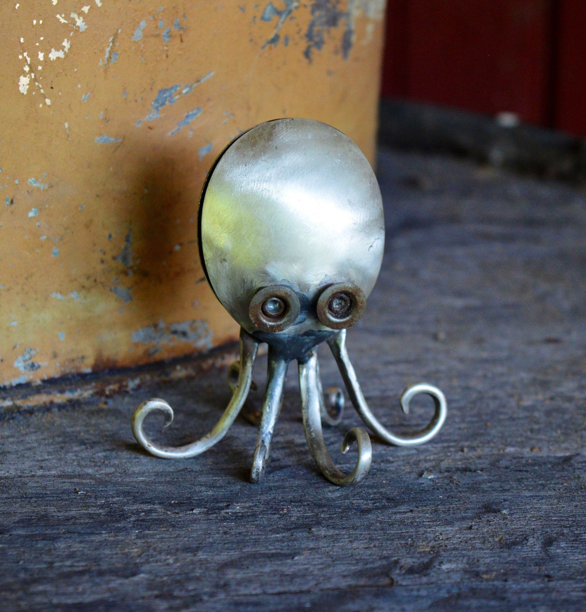 Spoon Octopus Silverware Small Sculpture Vintage Silver Fork - Etsy