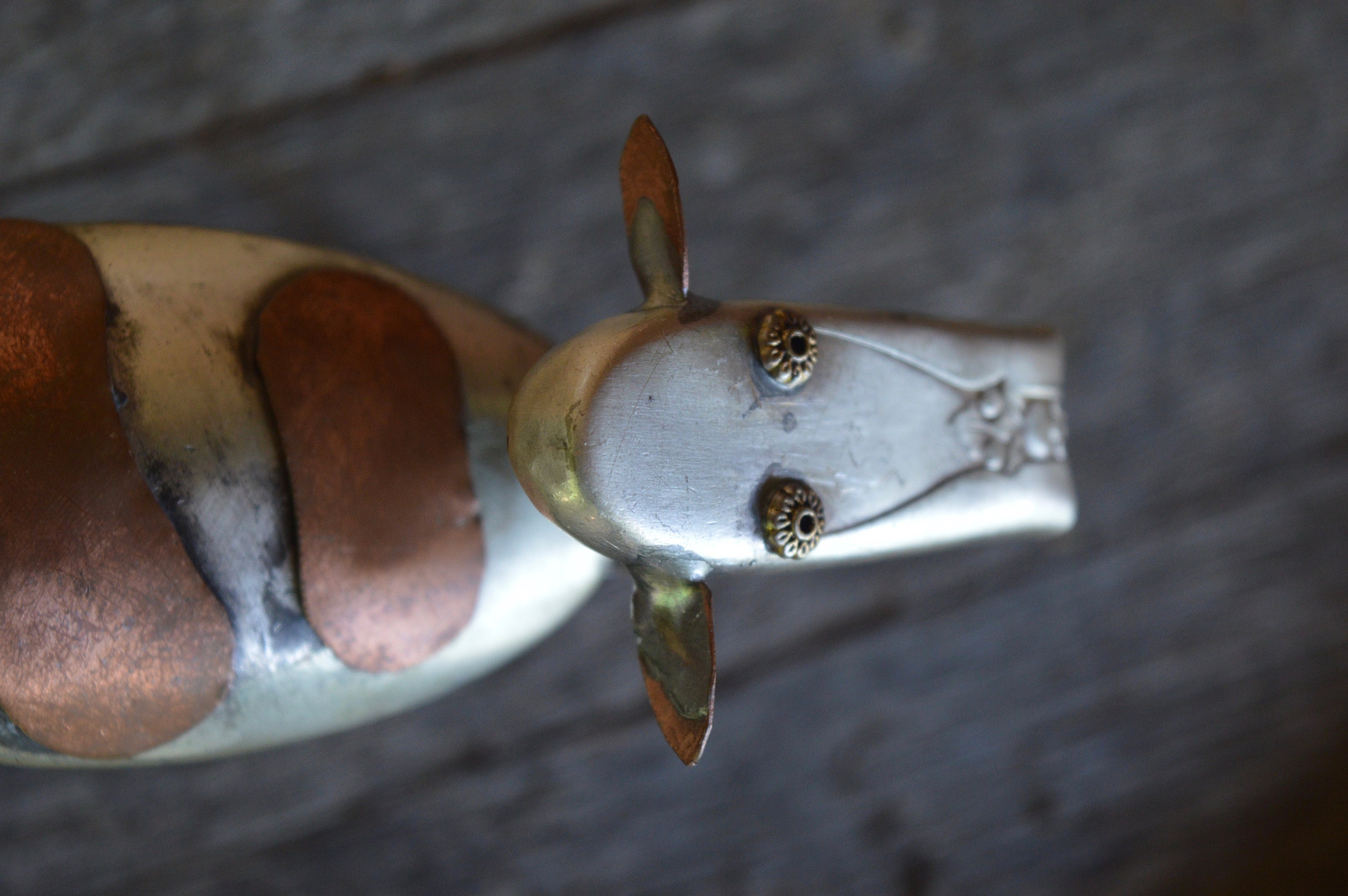 Spoon Cow Silverware Art Small Farm Sculpture Vintage - Etsy