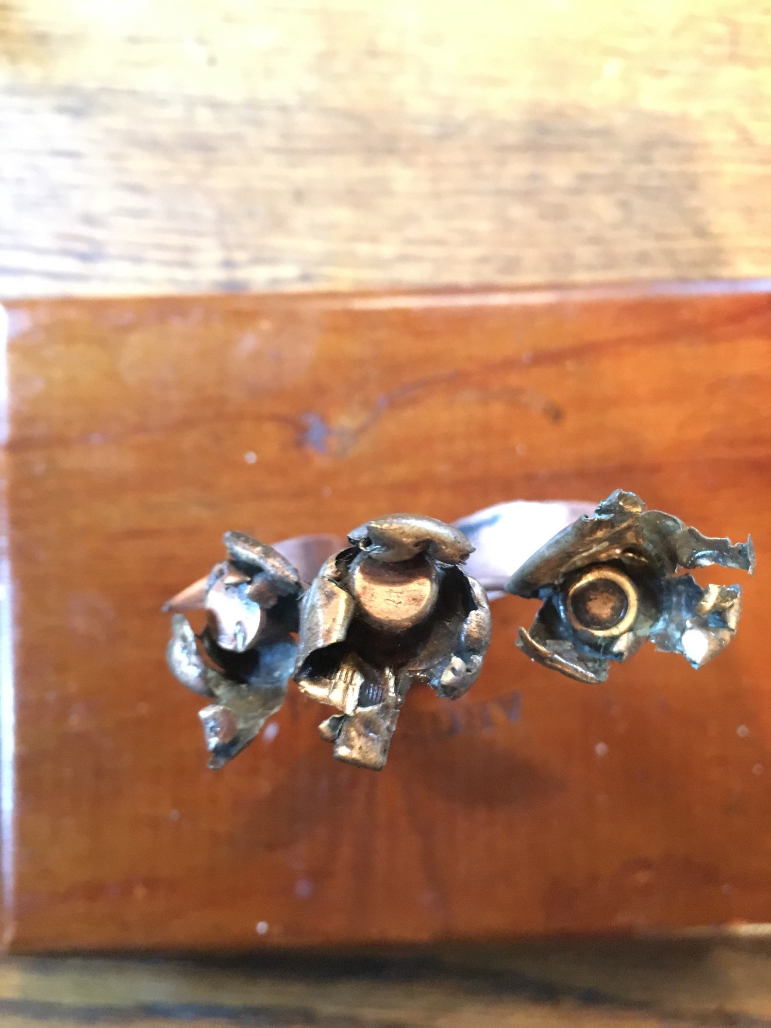 Bullet Flowers Copper Stem and Leaves Shell Base - Etsy