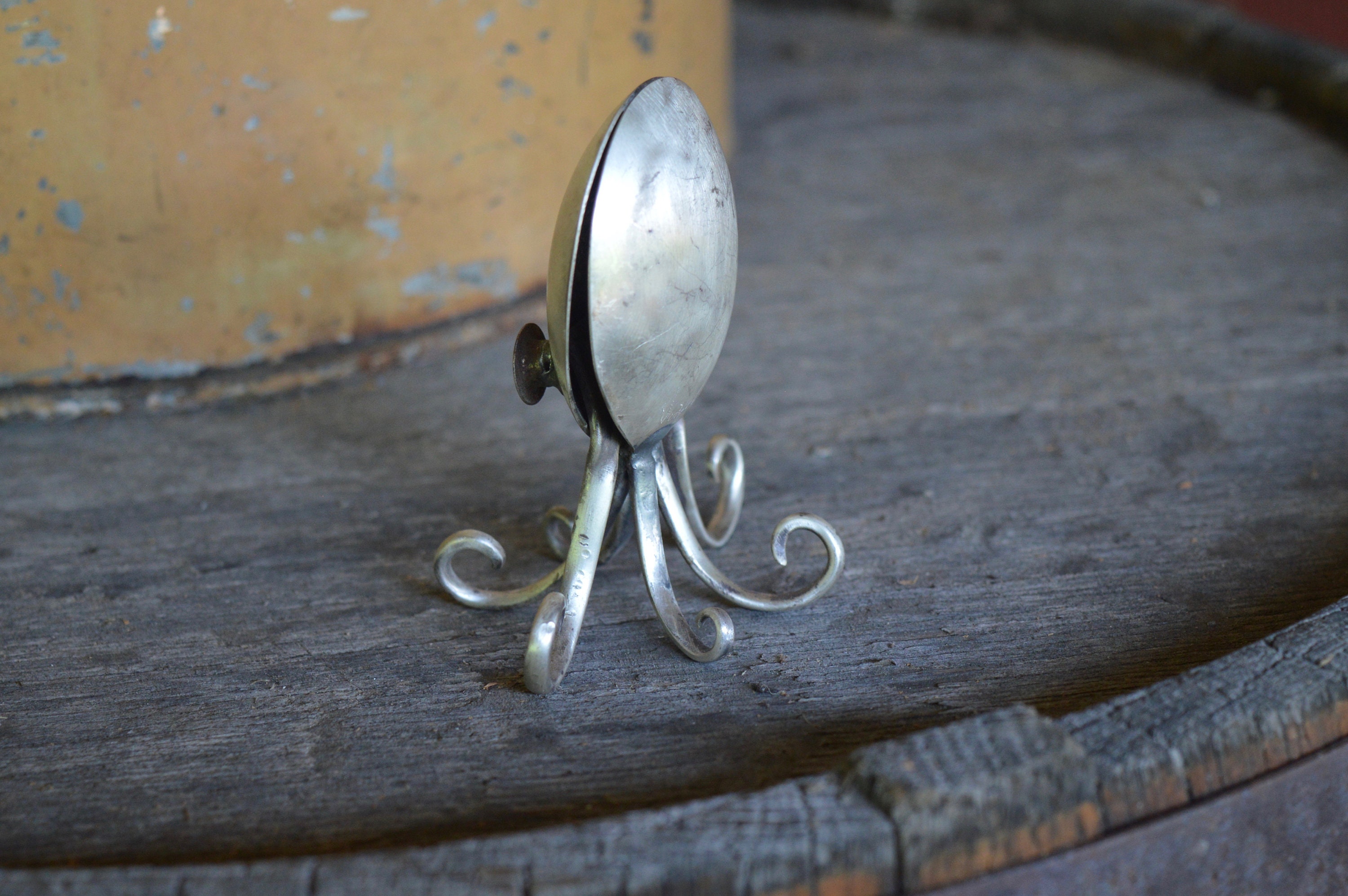 Spoon Octopus Silverware Small Sculpture Vintage Silver Fork - Etsy