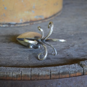Spoon Octopus Silverware Small Sculpture Vintage Silver Fork and Spoon ...