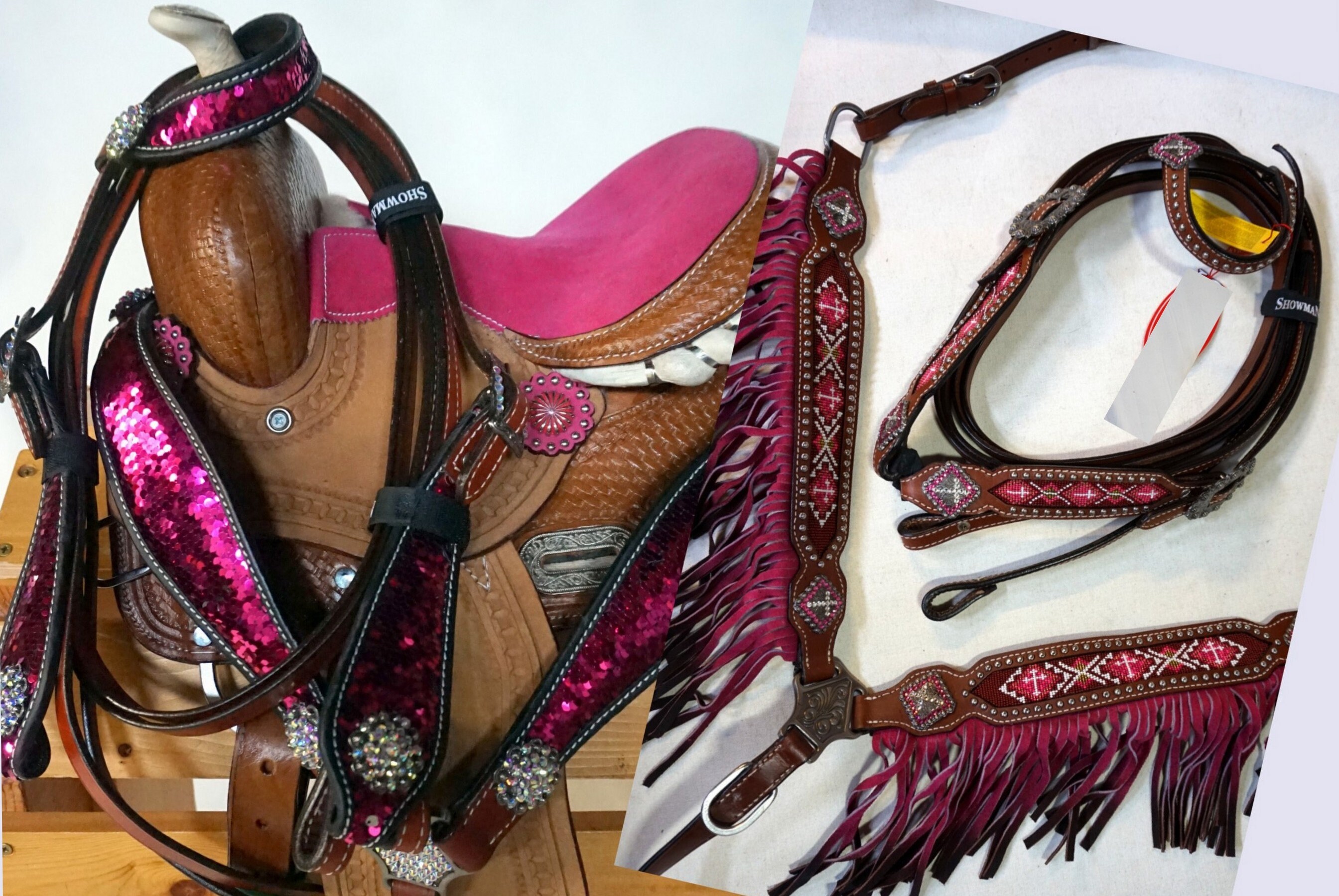 Pink Barrel Racing Saddles