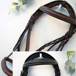 Leather English HUNTER Bridle-premium Quality, Fancy Stitch on Brow ...