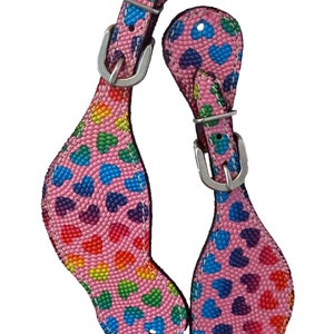 Youth Ladies Antique Grey Steel With Blue Pink Multi Crystals Show ...