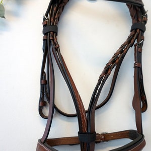 Leather English HUNTER Bridle-premium Quality, Fancy Stitch on Brow ...
