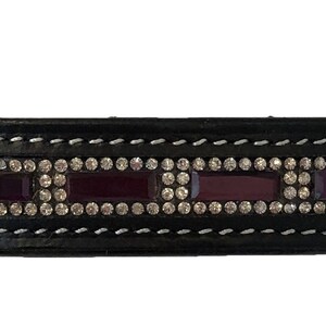 Bedazzled Brow Band for English PONY Bridle:new Rectangular PURPLE ...