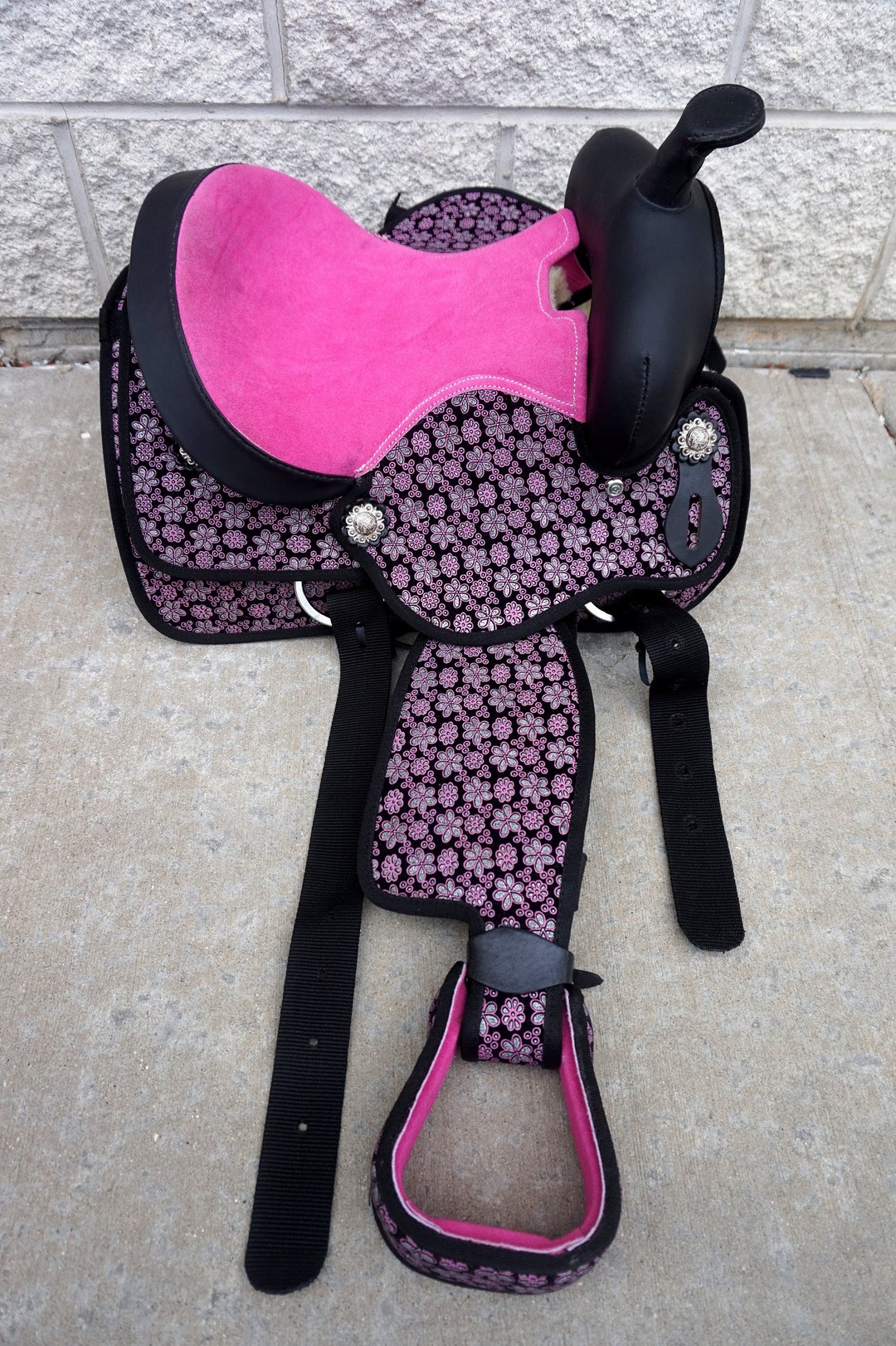 Super Cute Western Mini Pony Trail Cordura Synthetic Saddle 10 or 12 ...