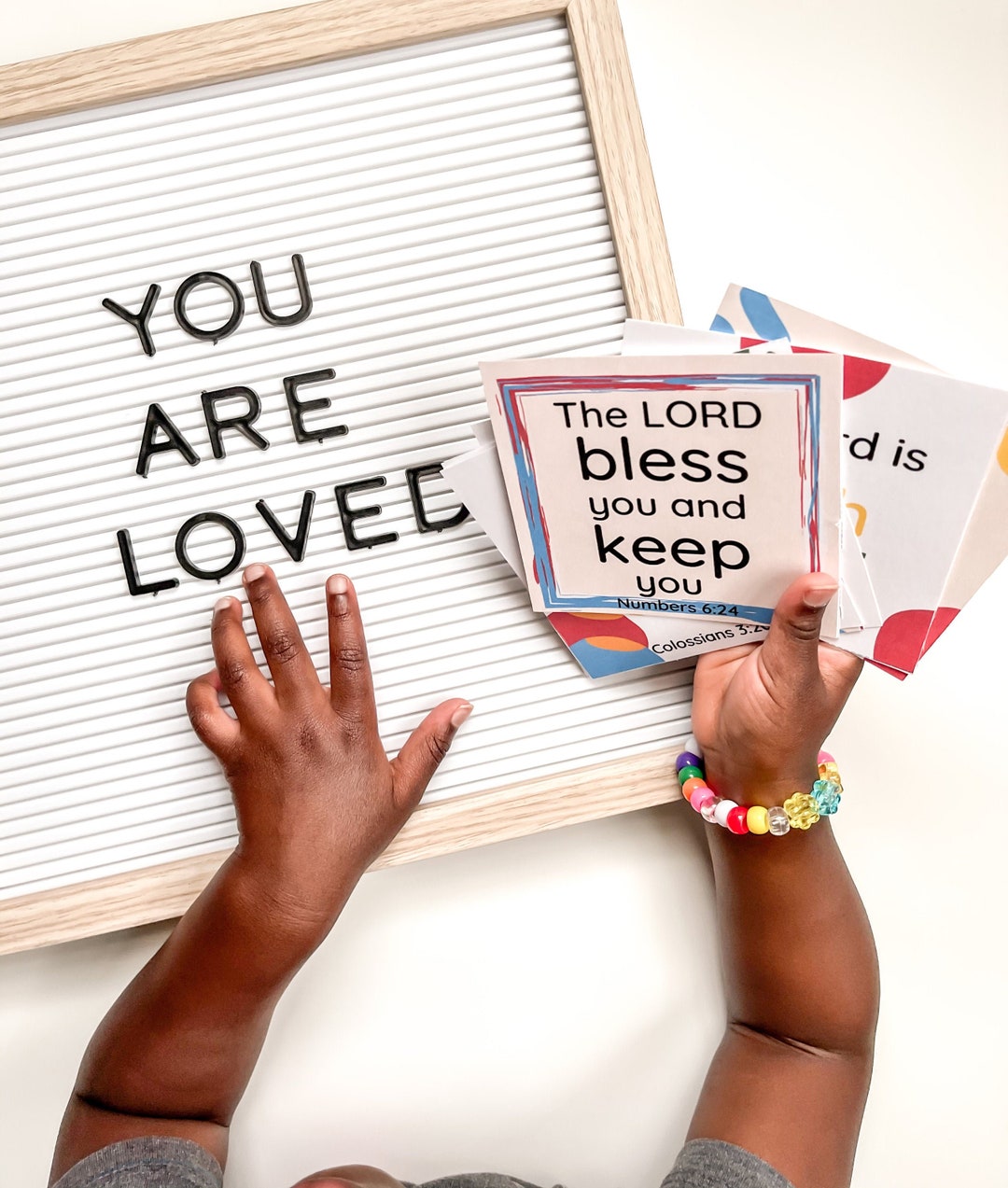 Toddler Bible Verse, Kid Scripture Memory Card, Bible Verse Card for ...