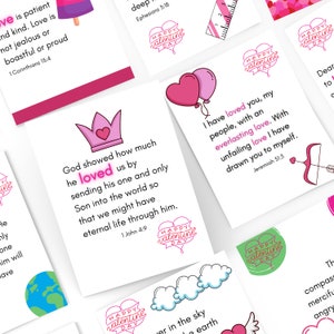 Scripture Valentines Cards, Christian Valentine Cards for Kids ...