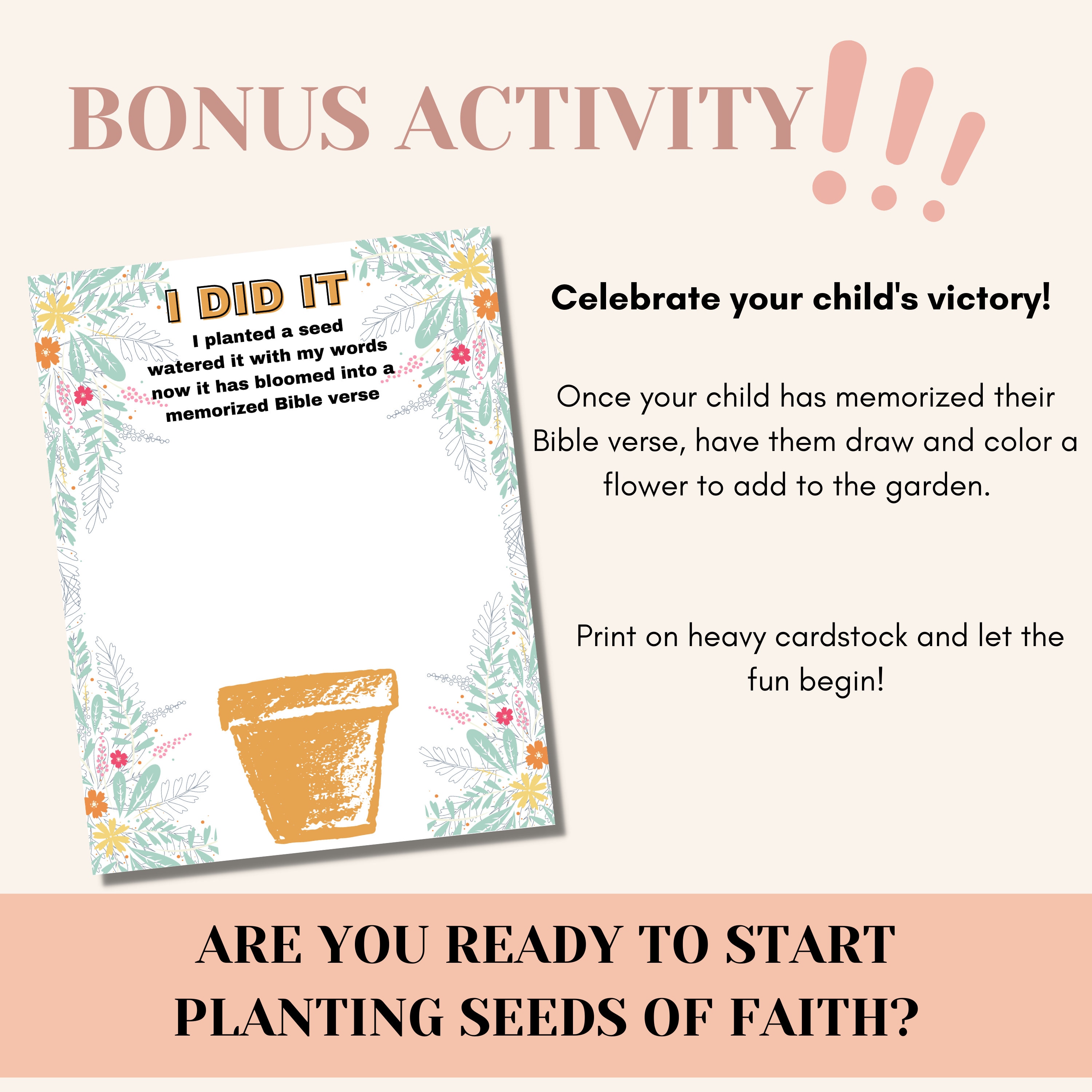 Kids Scripture Cards,printable Bible Verse Cards for Kids, Toddler ...