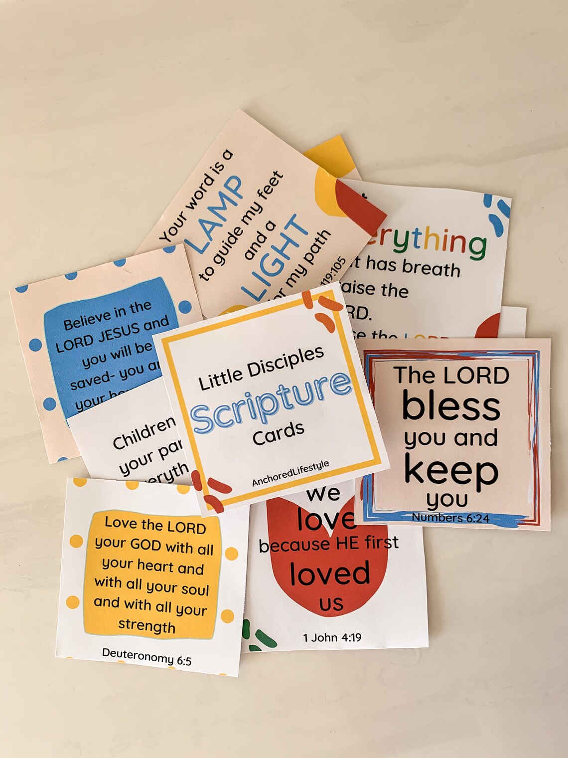 Scripture Cards for Toddlers and Kids, Printable Scripture Cards, Bible ...