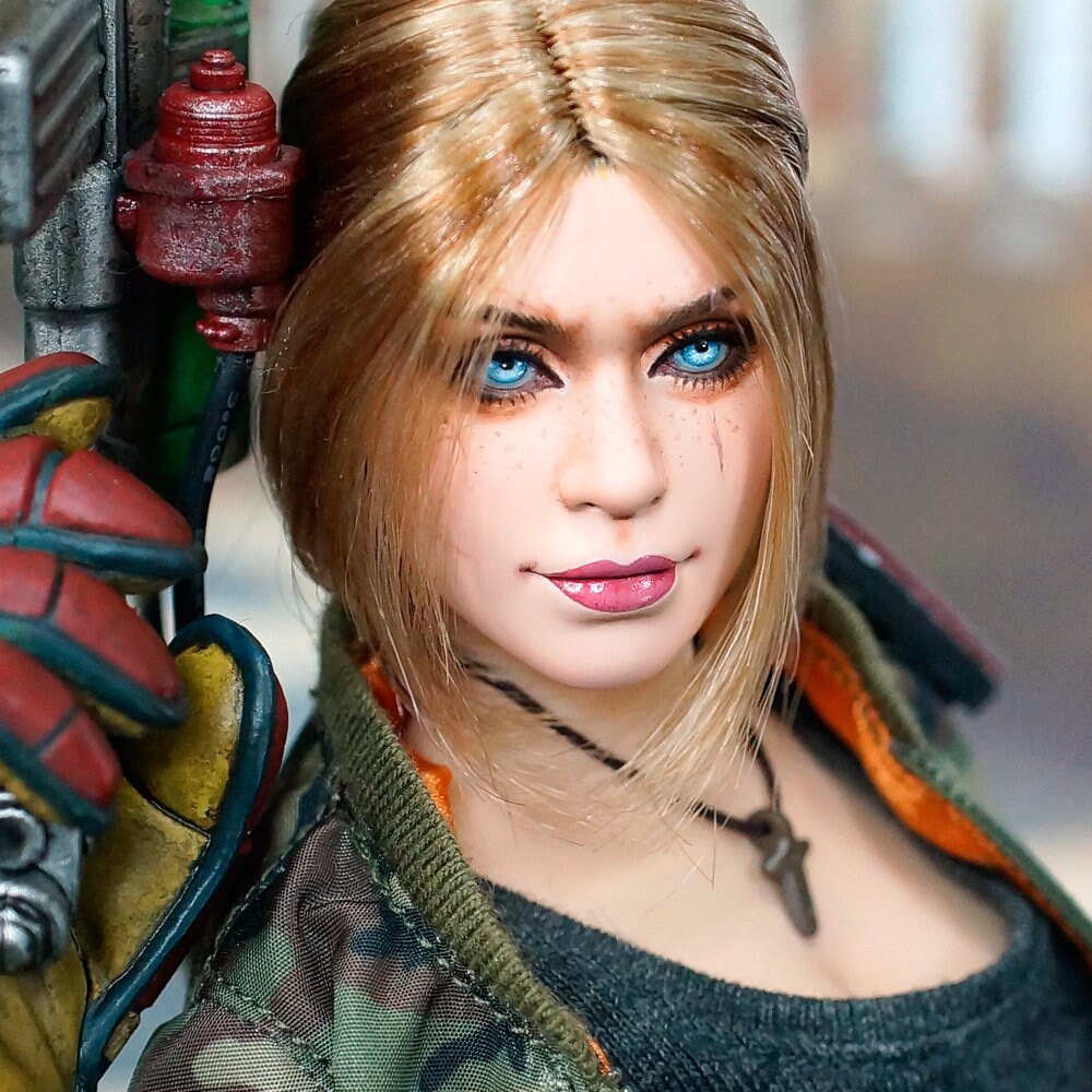 Custom Art Doll Repaint Head 1/6 Action Figure Head Sculpt OOAK Dolls ...