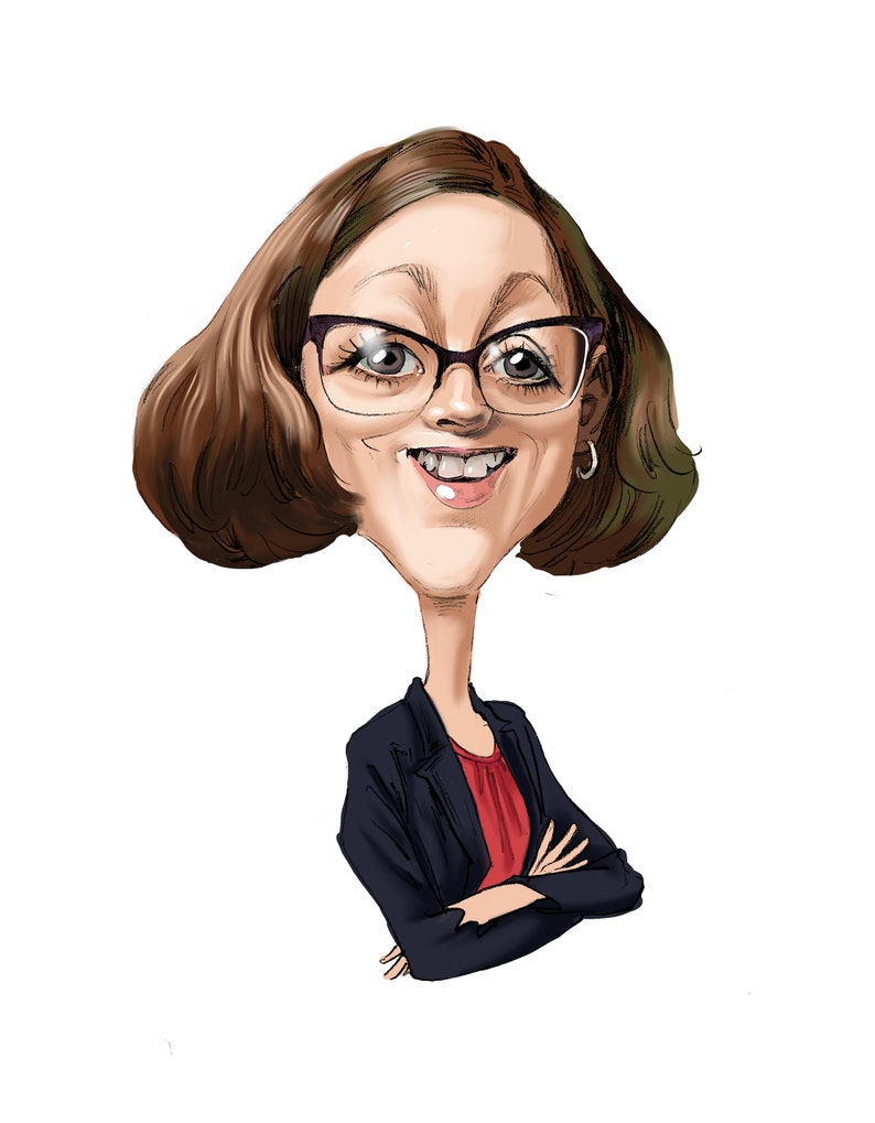 Cartoon for Photo Template as a File of 1 Person, Ideal Gift Idea for ...
