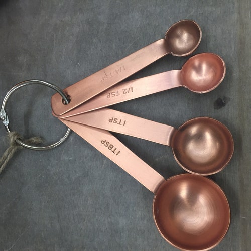 Steelware Central Copper Measuring Cups and Spoons Stainless - Etsy