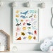 Under the Sea Alphabet Printable Art, Underwater Creatures Print for ...