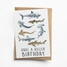 Sharks Greeting Card Have a Killer Birthday Happy Birthday Card 5x7 ...
