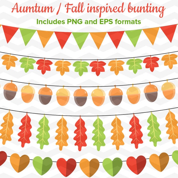 Autumn Bunting - Etsy