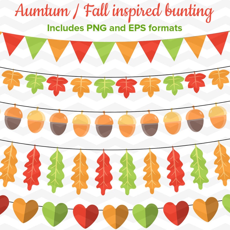 Autumn Bunting - Etsy