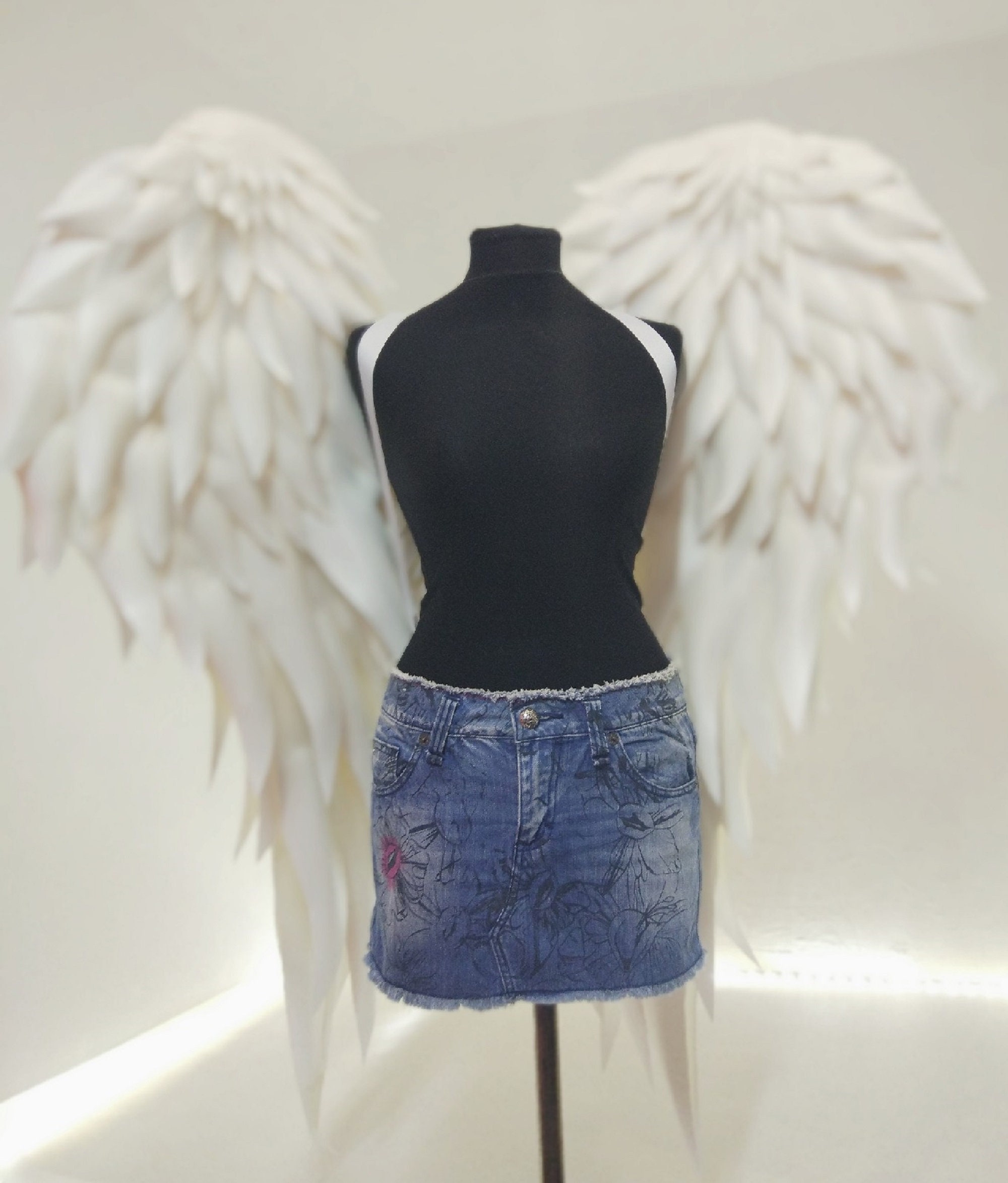White Angel Wings Costume Wedding Bridal Party Victoria Secret Etsy