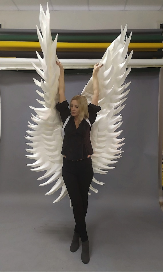 Large White Angel Wings Costume Giant Wedding Bridal Sexy Etsy