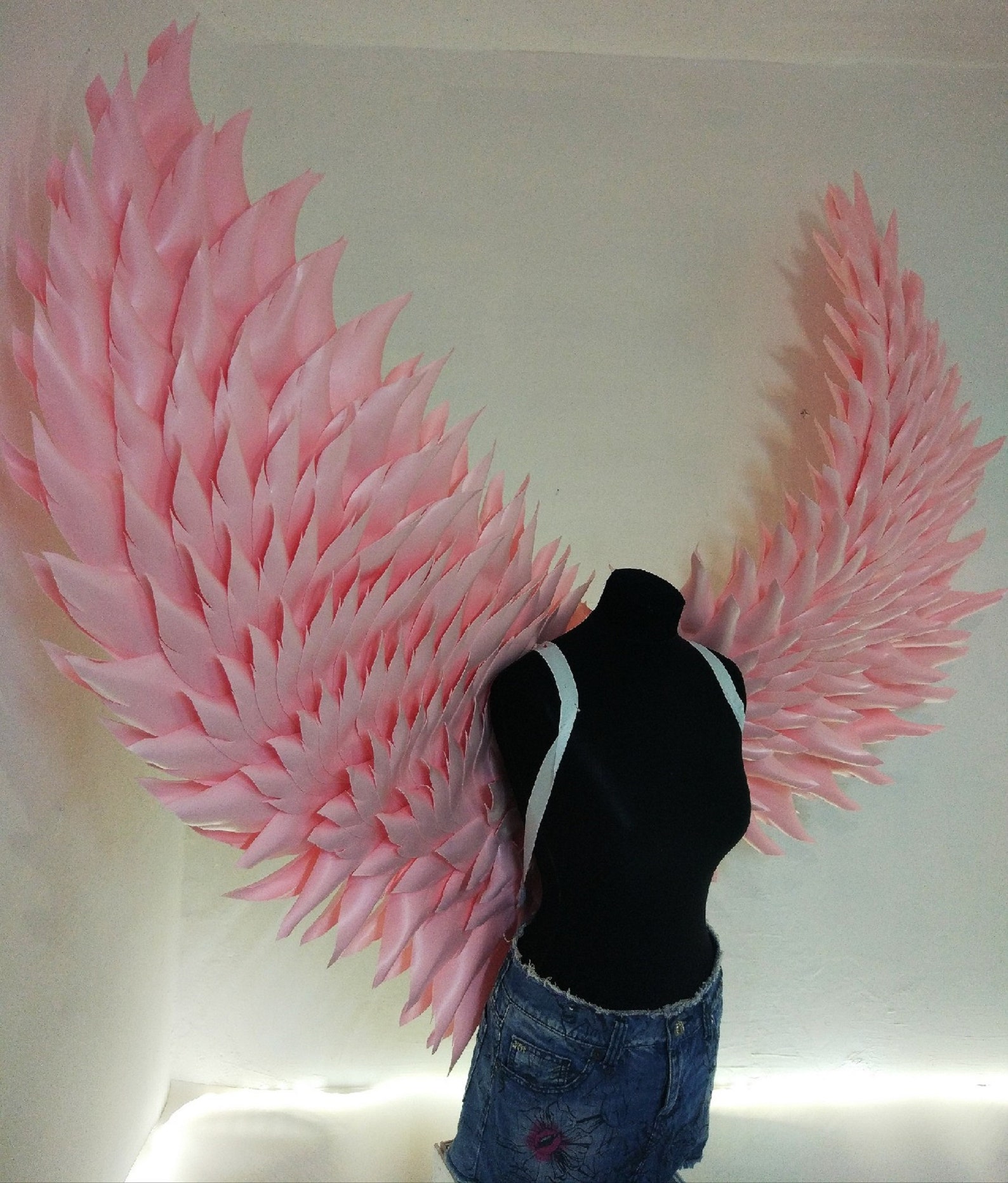 Pink Angel Wings Costume Victoria Secret Wings Cosplay Angel Etsy