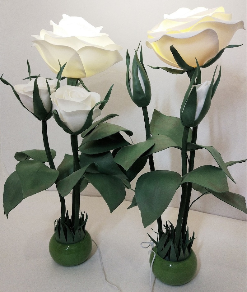 Rose lamp-Floor lamp-luminous | Etsy