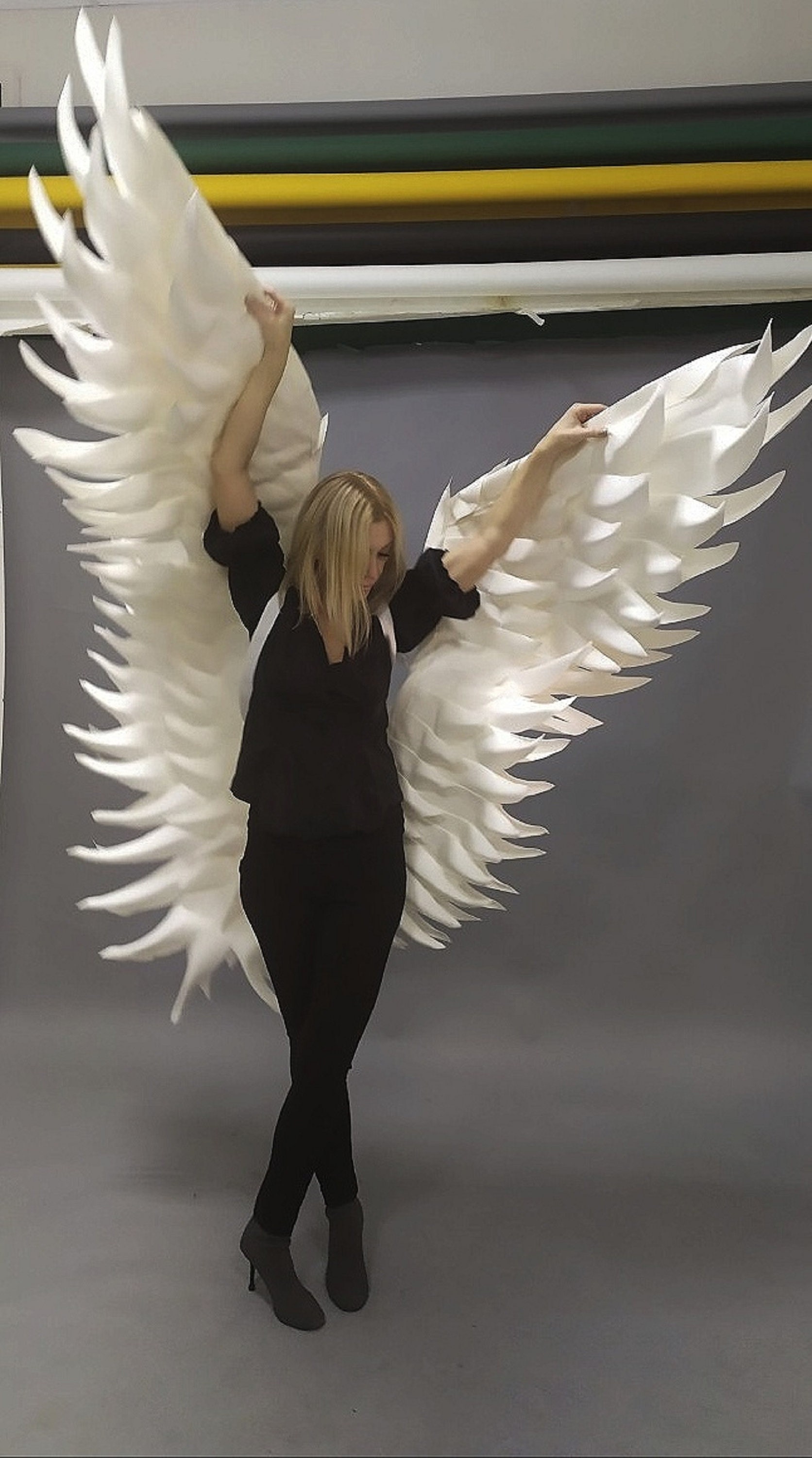 Large White Angel Wings Costume Giant Wedding Bridal Sexy Etsy
