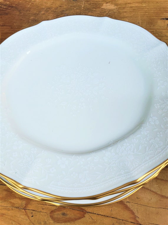 Noritake Ivory China Set of 4 Small Dinner Plates 7306 - Etsy