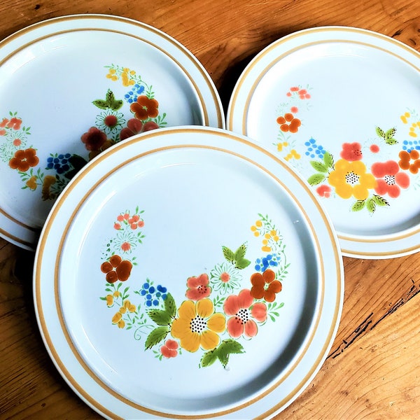 Vintage Floral Plate - Etsy