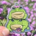 Handmade Polymer Clay Angry Screaming Black Desert Rain Frogs Figurine ...