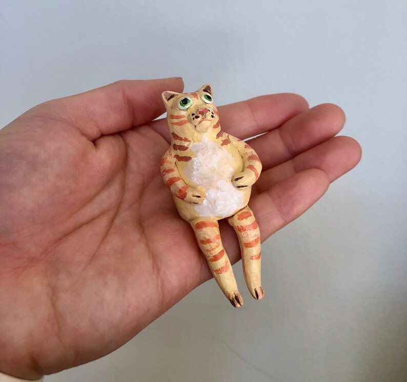 Handmade Polymer Clay Sitting Mini Animal Figurine Gift Set - Etsy