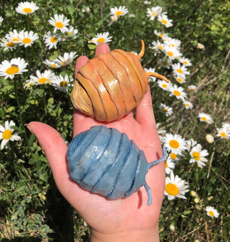 Handmade Cute Colorful Roly Poly Isopod Polymer Clay Figurine - Etsy