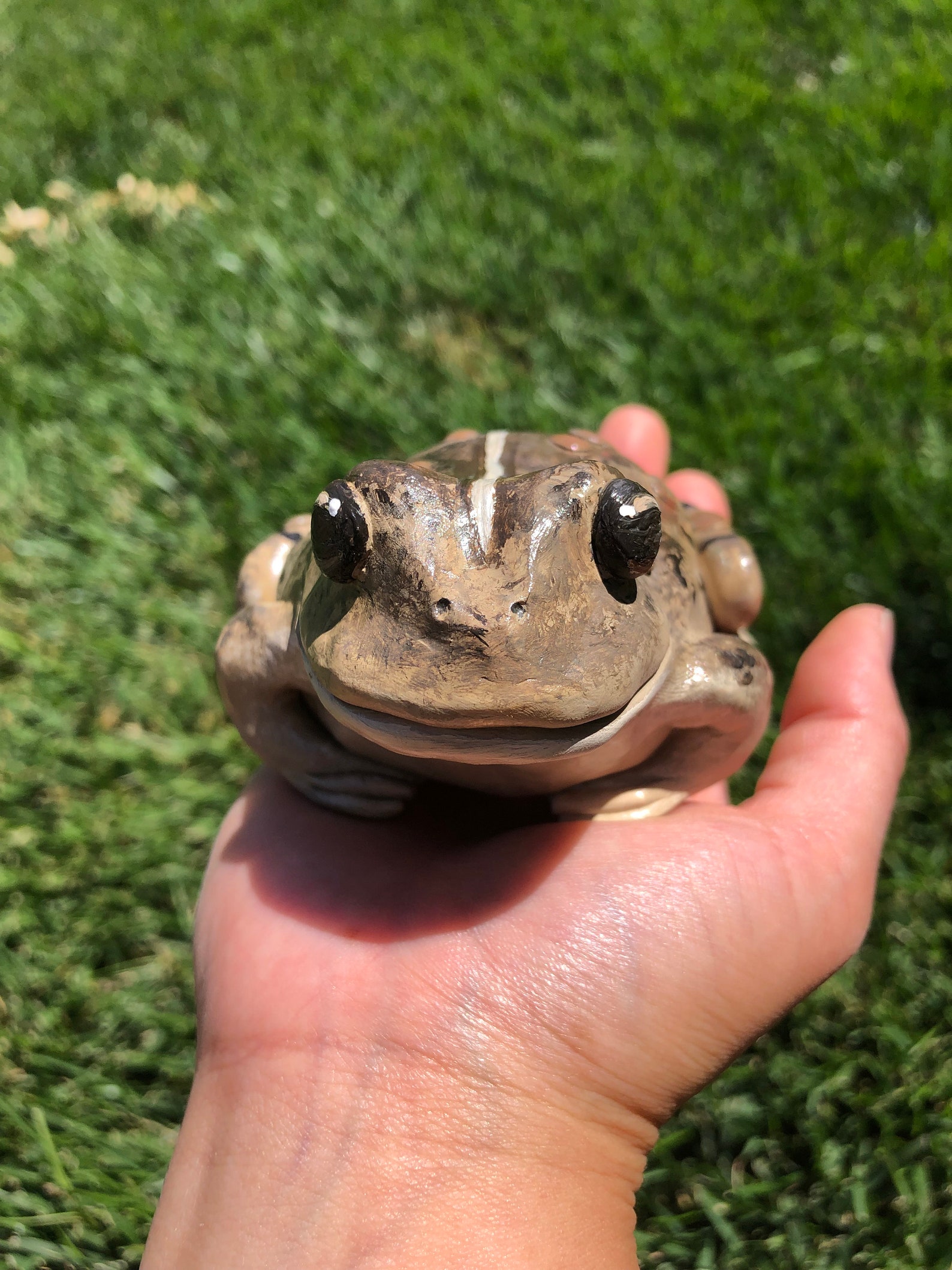 Handmade Small Western Realistic Fat Toad Figurine Gift - Etsy
